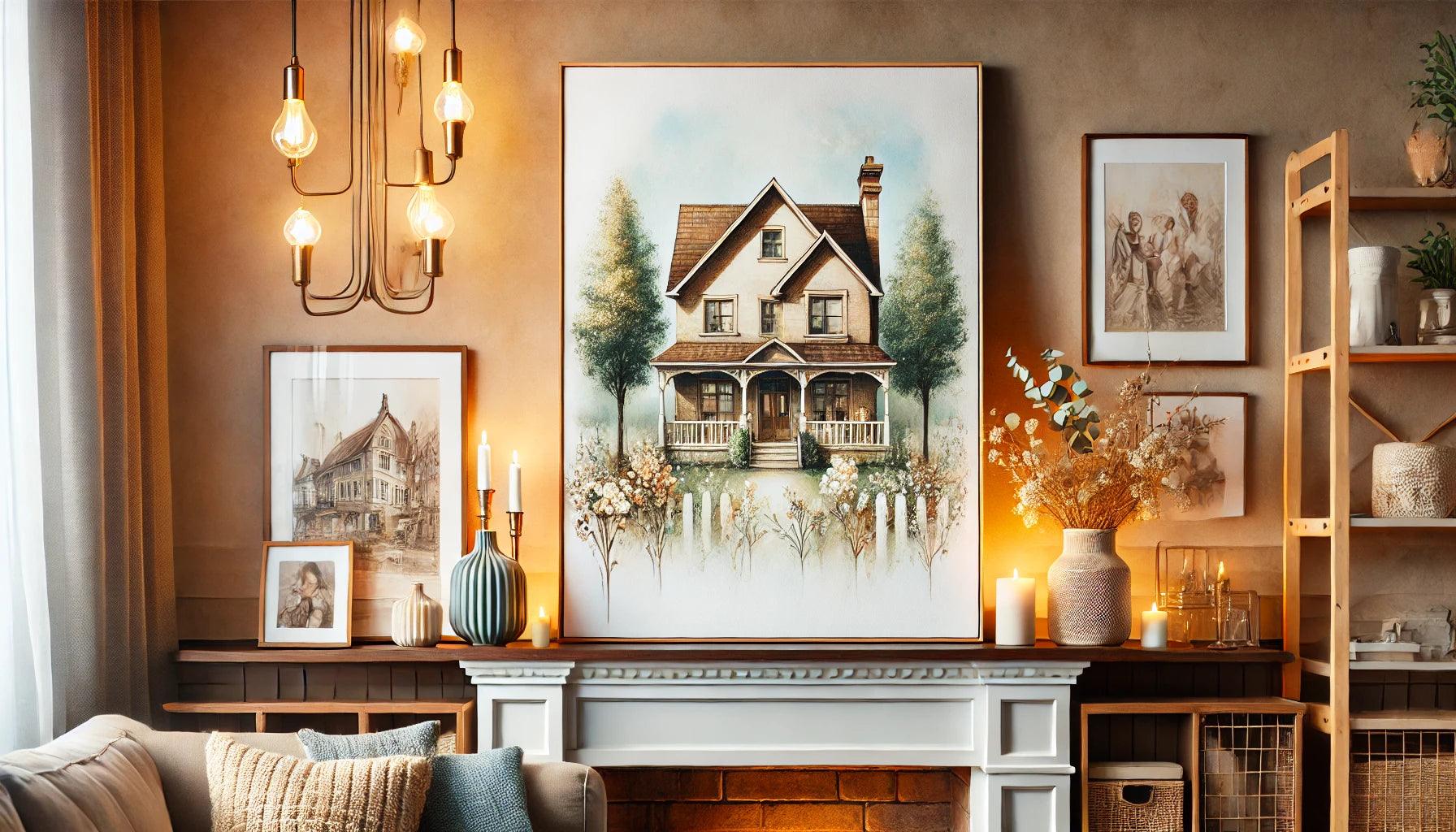 Why Custom Home Portraits Make Perfect Gifts – From AI With Love